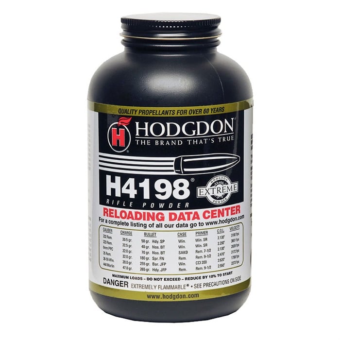 HODGDON POWDER CO., INC. H4198 SMOKELESS RIFLE POWDER