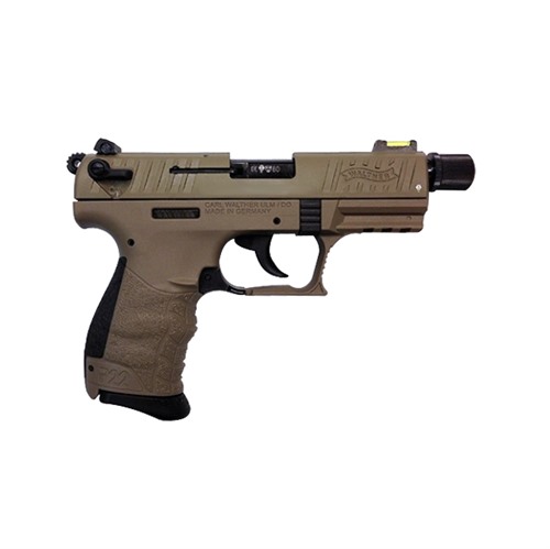 WALTHER ARMS INC Walther P22 Tactical FDE 22LR 3.42" Threaded Barrel 10rd