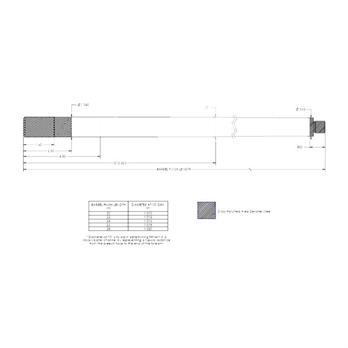 PROOF RESEARCH, INC SAVAGE SMALL SHANK PREFIT CARBON FIBER BARRELS