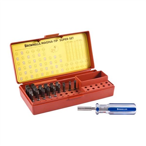 BROWNELLS 22 Bit Starter Super Set W/Clip-Tip Law Enforcement Handle ...