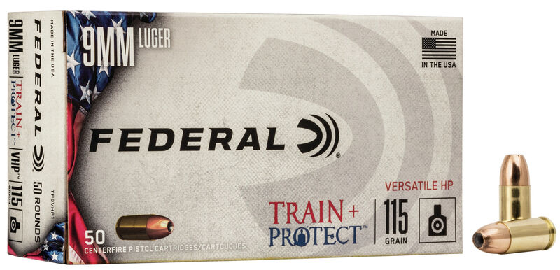 FEDERAL TRAIN + PROTECT 9MM LUGER AMMO | Brownells