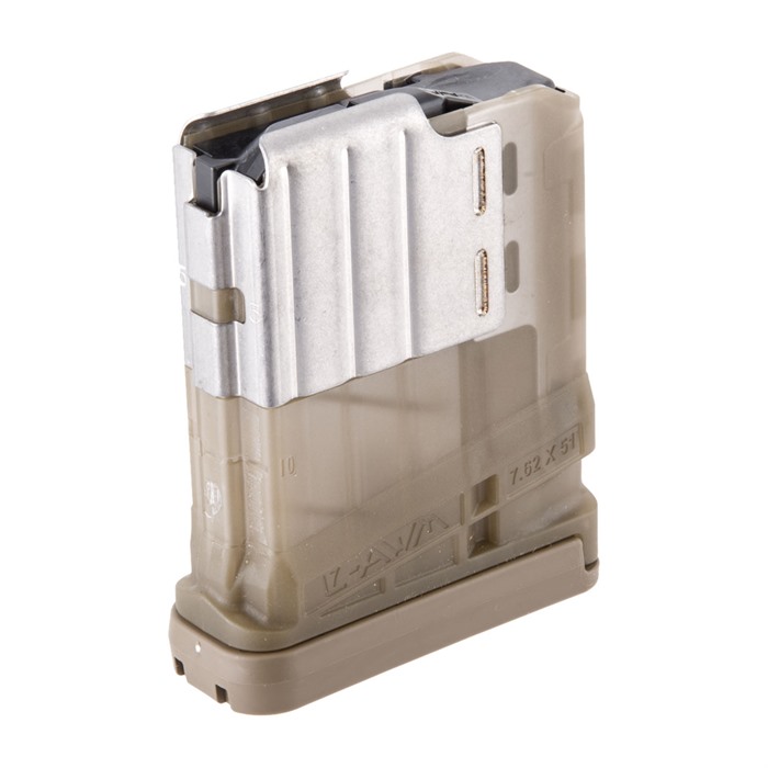 LANCER SYSTEMS AR 308 L7AWM TRANSLUCENT DARK EARTH 10-RD MAGAZINES