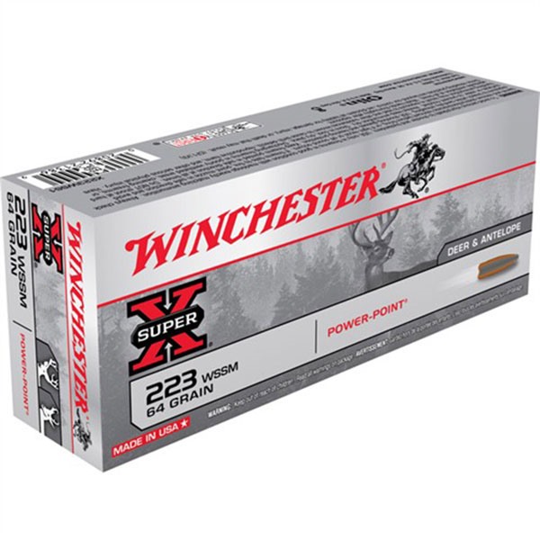 WINCHESTER POWER POINT 223 WSSM RIFLE AMMO
