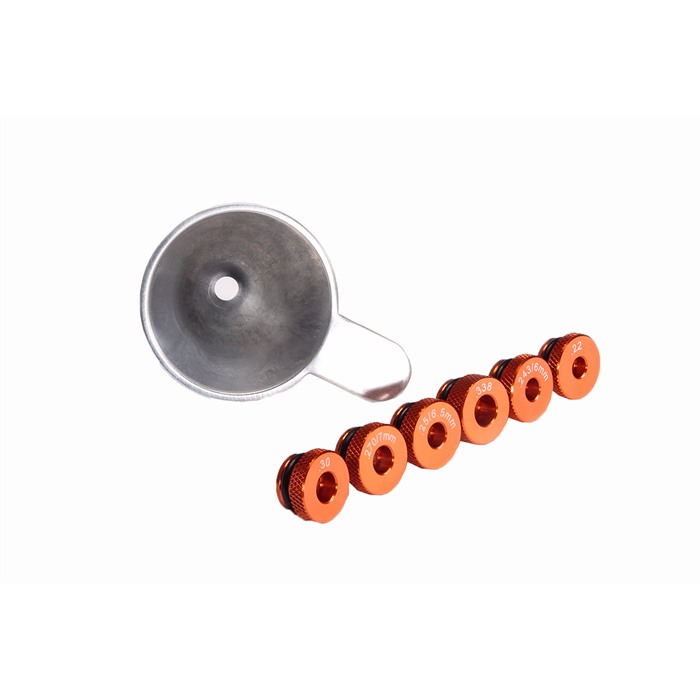 Gun Powder Funnels: Aluminum, Brass, & Powder Funnel Kits