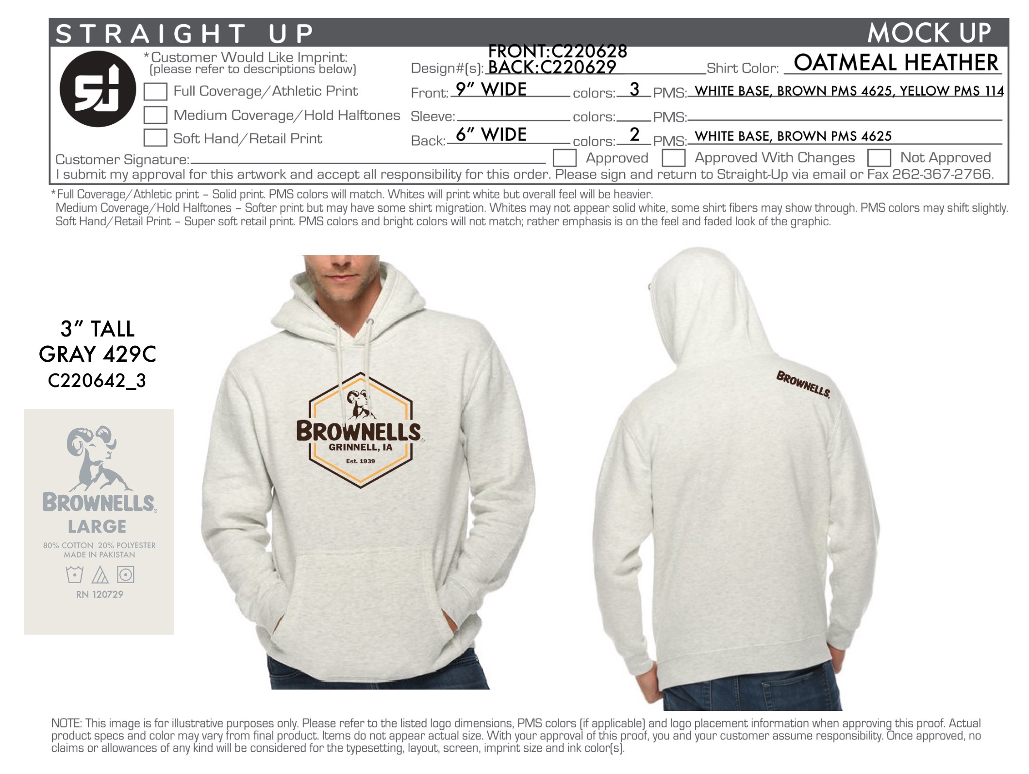 BROWNELLS MEN'S HEX HOODIE | Brownells