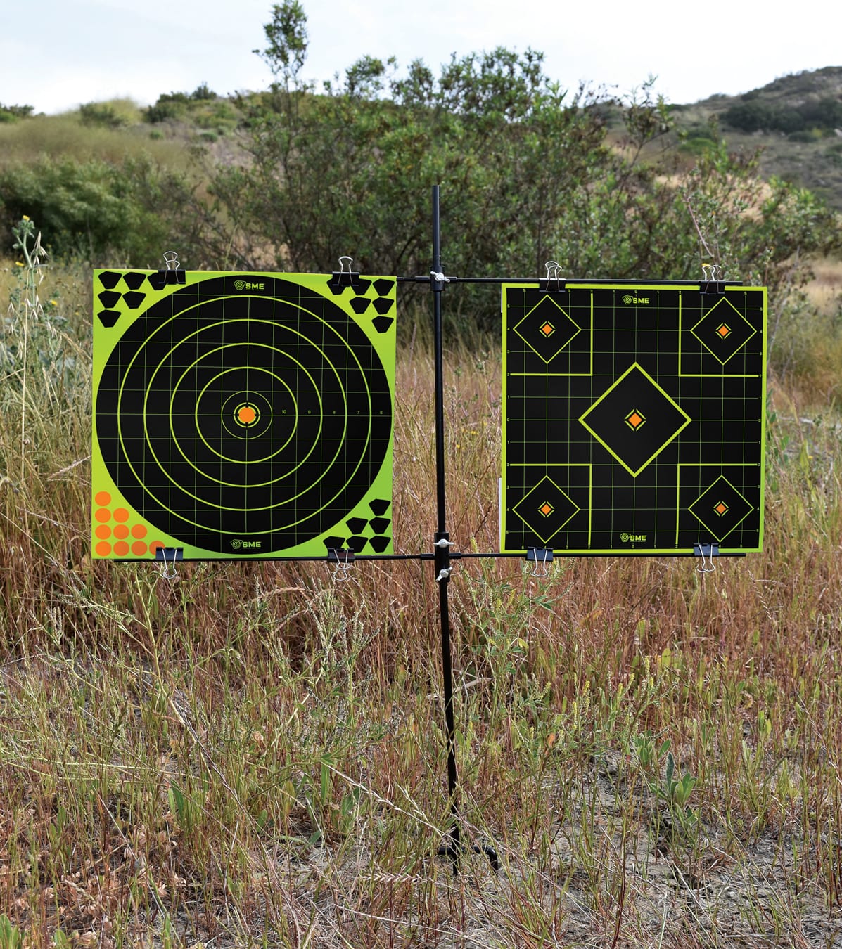 SHOOTING MADE EASY STEEL FRAME DOUBLE PAPER TARGET STAND | Brownells