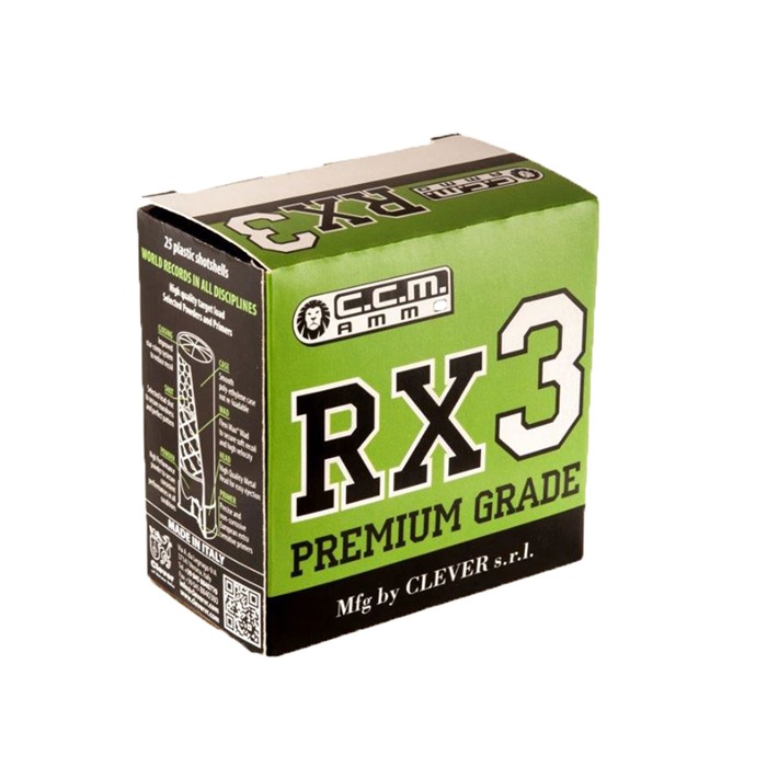 CLEVER RX 3 PREMIUM GRADE 12 GAUGE 2-3/4" #8 SHOT SHOTGUN AMMO