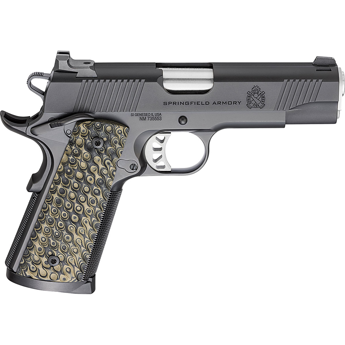 SPRINGFIELD ARMORY 1911 TRP 45 ACP 4.25" BBL (3)7RD Mag W/Light Rail ...