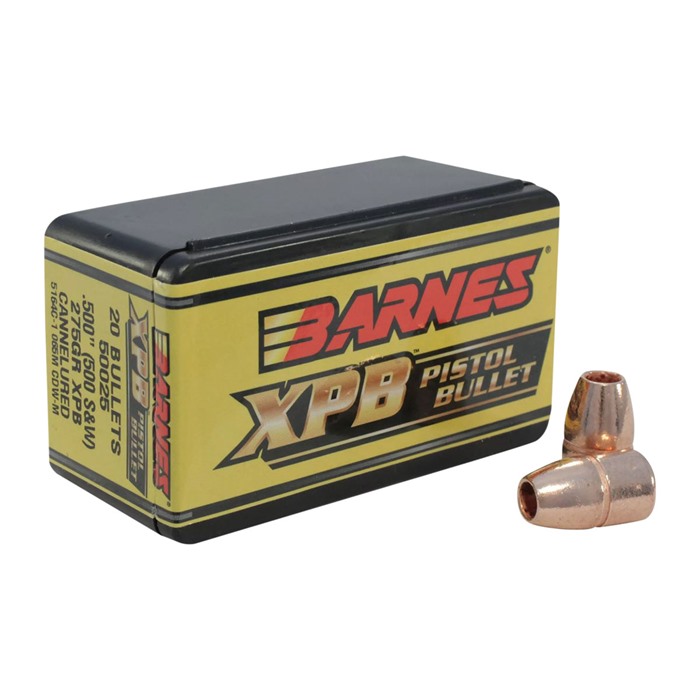 BARNES BULLETS XPB 500 S&W (0.500") FB PISTOL BULLETS