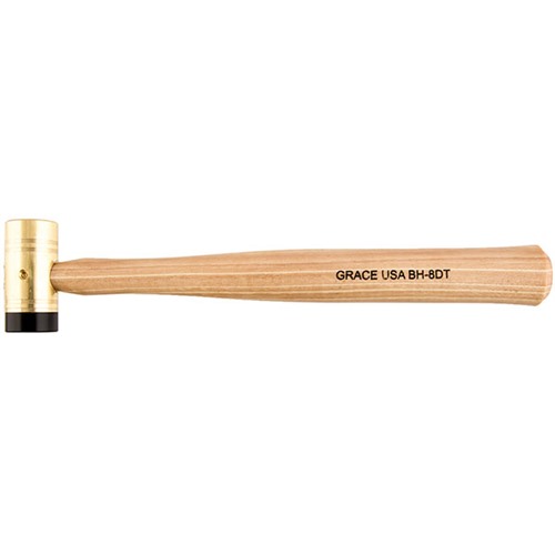 GRACE USA Delrin Tipped Solid Brass Hammer-8oz SKU: 354001009
