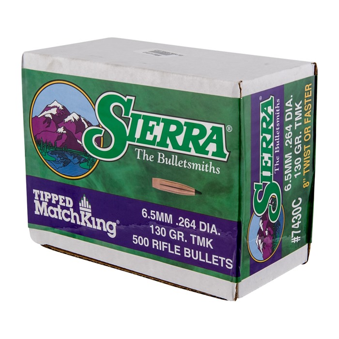 SIERRA BULLETS, INC. 6.5MM CALIBER TIPPED MATCHKING BULLETS