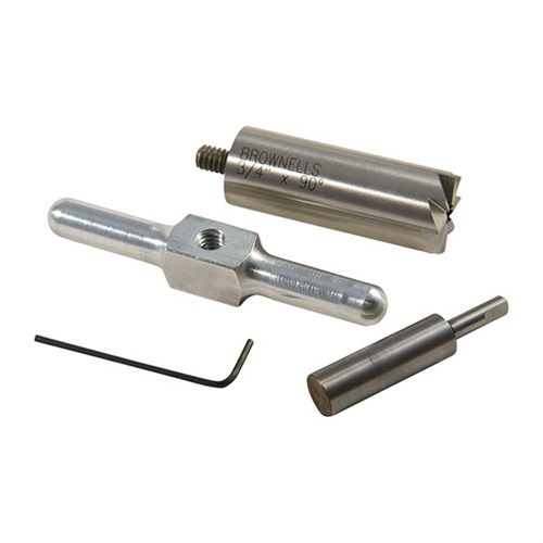 BROWNELLS 90 DEGREE MUZZLE FACING CUTTER & STEEL PILOT