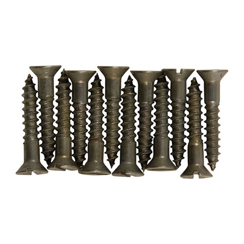 BROWNELLS UNPLATED STEEL FLAT HEAD WOOD SCREW KIT