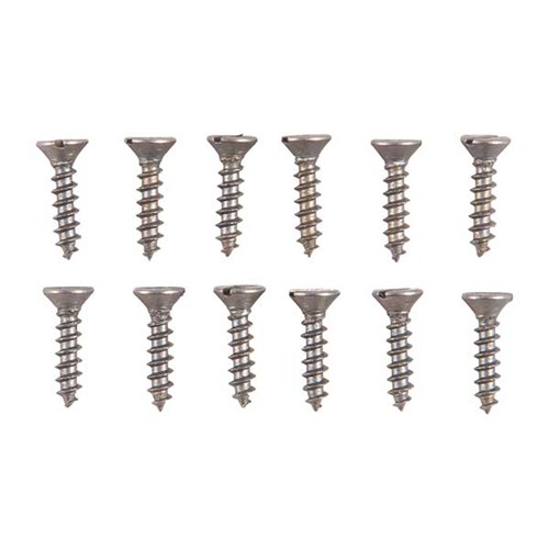 BROWNELLS UNPLATED STEEL FLAT HEAD WOOD SCREW KIT