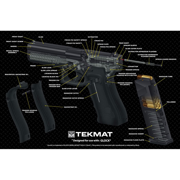 TEK MAT TEKMAT GLOCK 3D CUTAWAY MAT