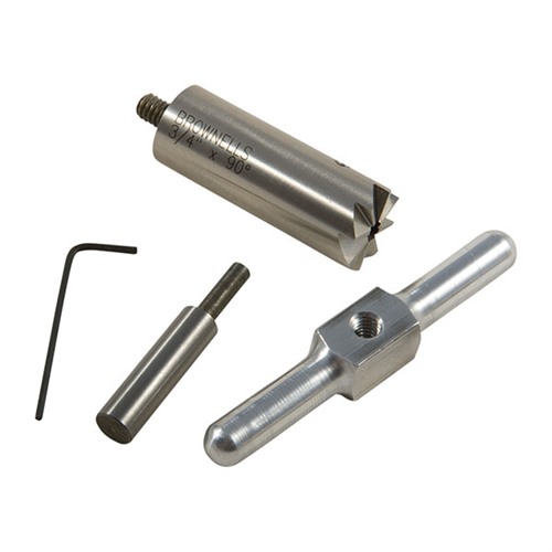 BROWNELLS 90 DEGREE MUZZLE FACING CUTTER & STEEL PILOT