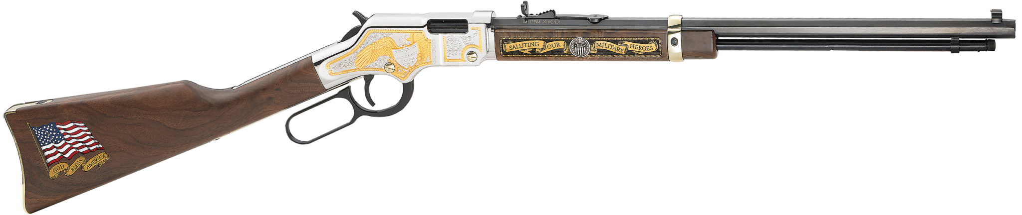 HENRY REPEATING ARMS GOLDEN BOY MILITARY SERVICE TRIBUTE 22 LR