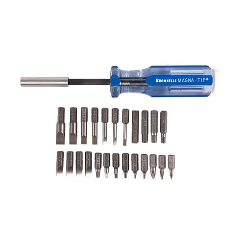 BROWNELLS #1 Standard Magna-Tip Set W/Magnetic LE Handle SKU: 080101804