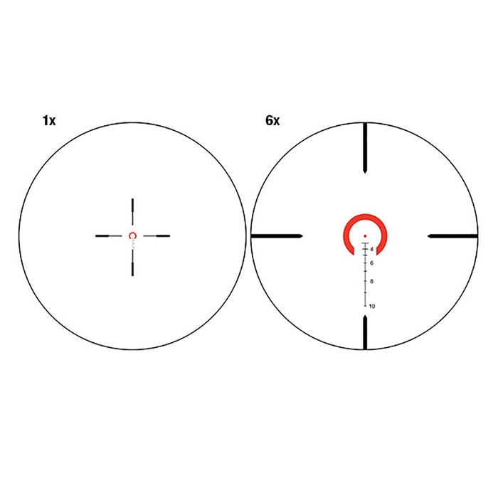 TRIJICON VCOG 1-6X24MM FFP ILLUMINATED RIFLE SCOPE