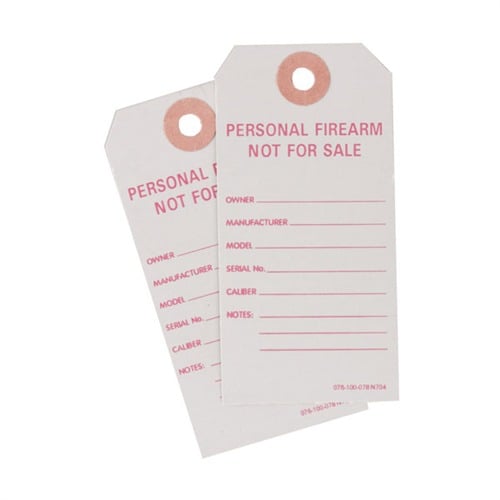BROWNELLS BATF "PERSONAL FIREARMS" TAGS