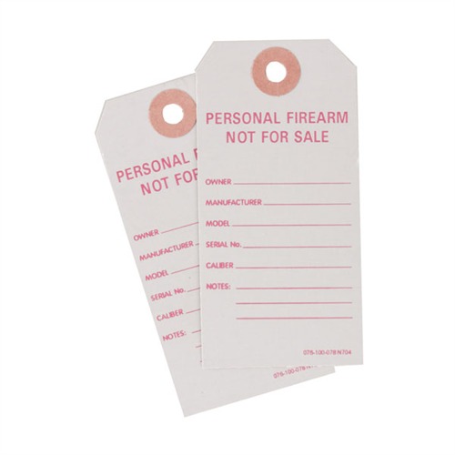 BROWNELLS BATF Personal Firearm Tags 50 Pack SKU: 084000184