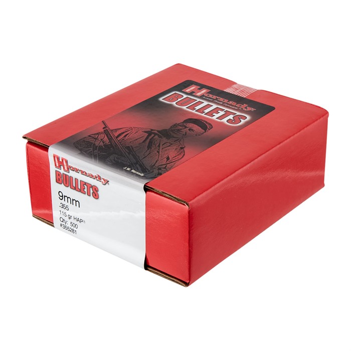 HORNADY HAP 9mm Caliber (0.356") 125gr Jacketed Hollow Point 500/Box ...