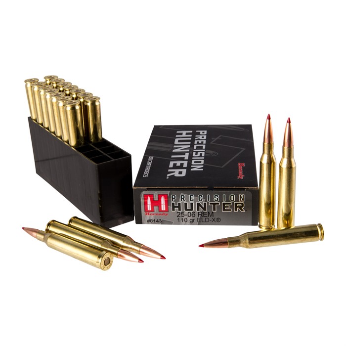 HORNADY PRECISION HUNTER AMMO 25-06 REMINGTON 110GR ELD-X