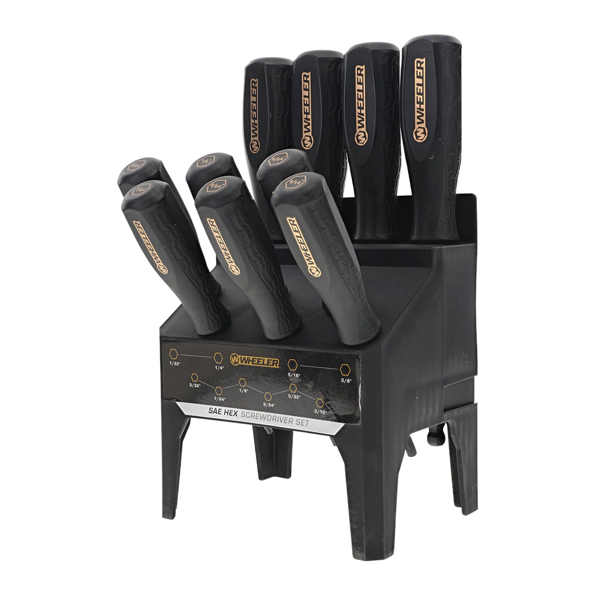 WHEELER ENGINEERING SAE HEX BENCHTOP SCREWDRIVER SET