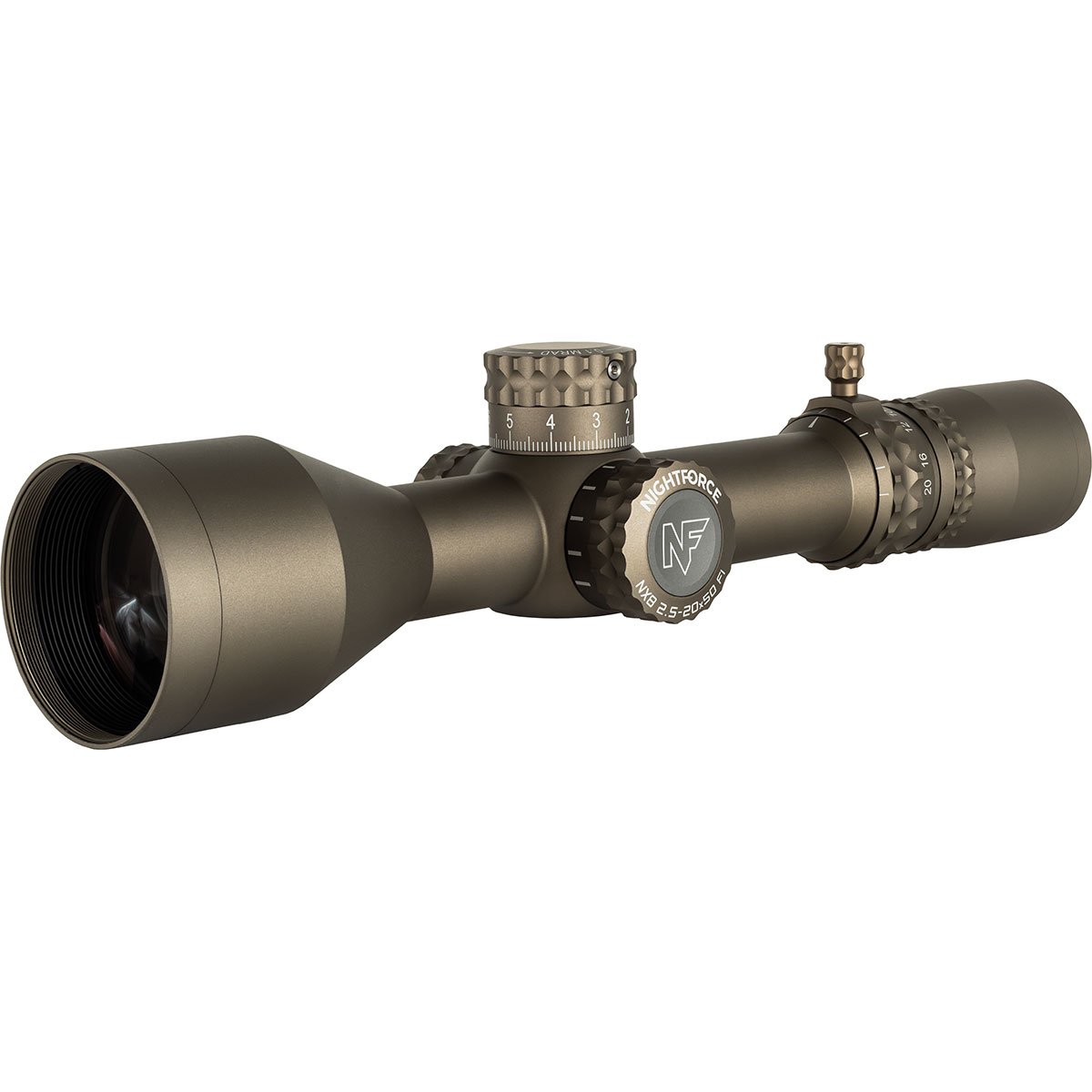 NIGHTFORCE NX8 2.5-20X50MM F1 FFP ILLUMINATED RIFLE SCOPE