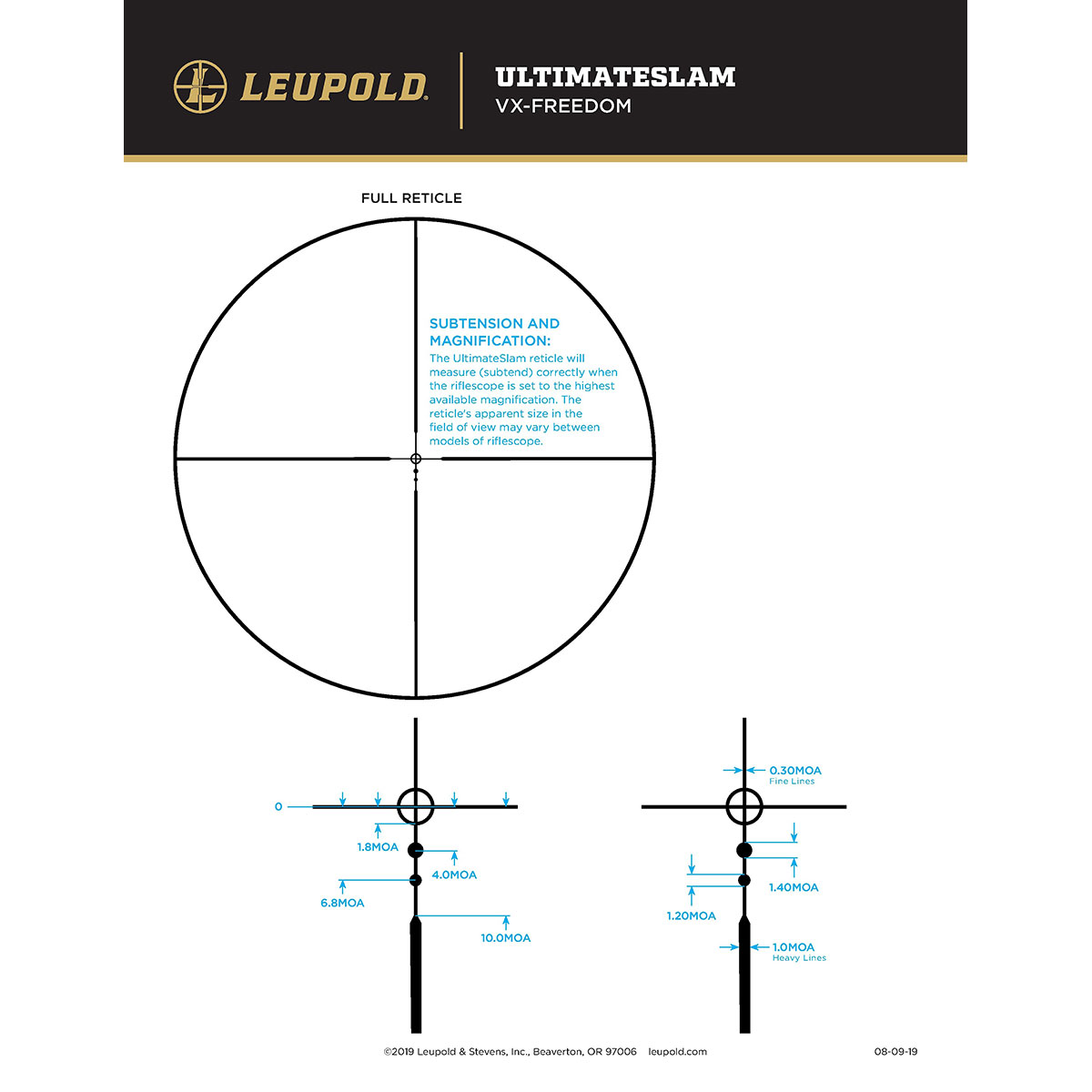 LEUPOLD VX-FREEDOM 3-9X40MM SFP MUZZLELOADER SCOPE