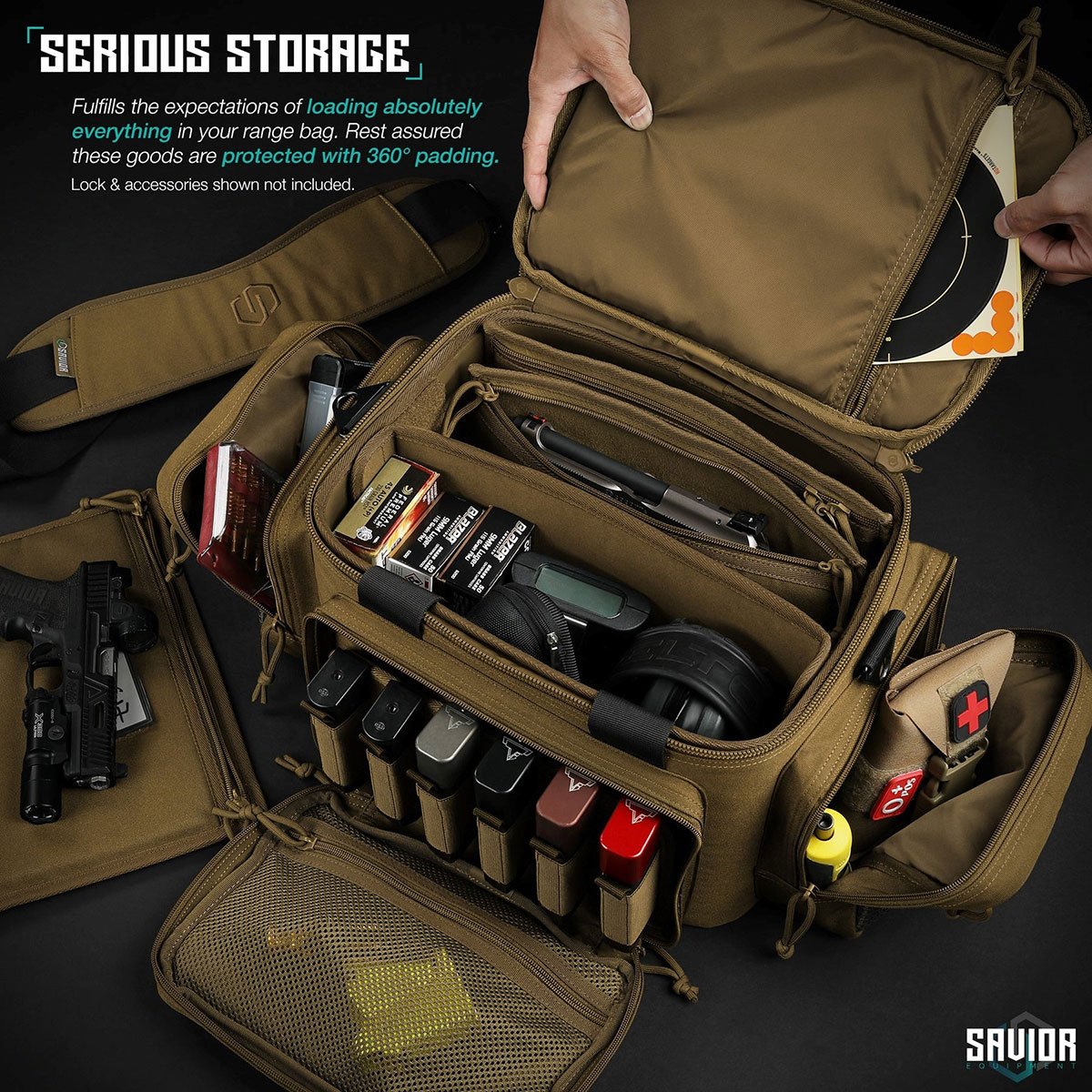 SAVIOR EQUIPMENT SPECIALIST RANGE BAGS FOR HANDGUNS