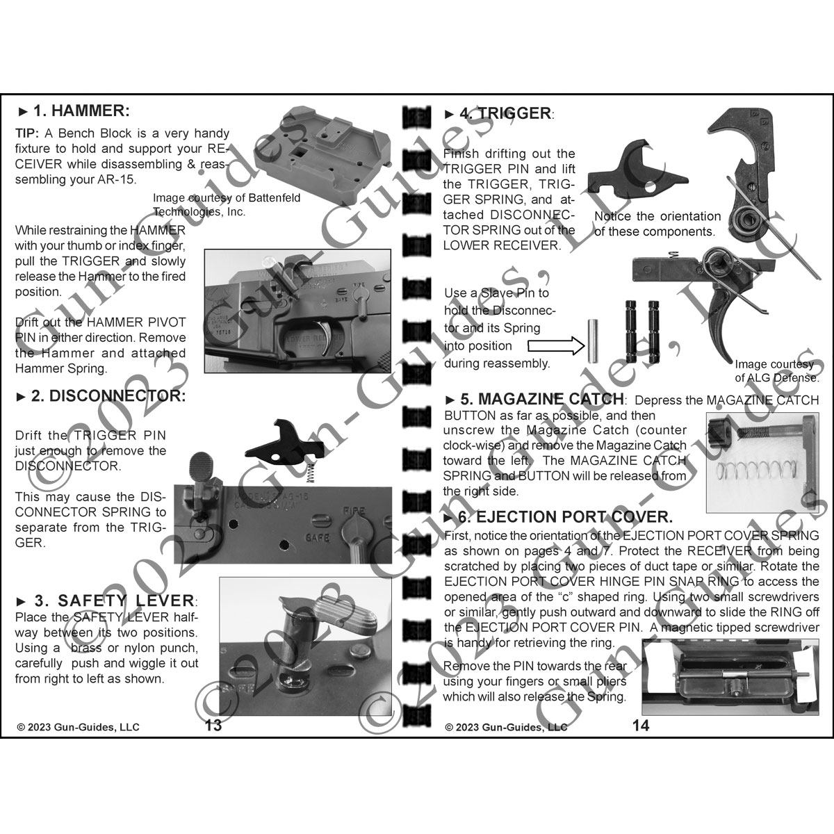 GUN-GUIDES ASSEMBLY-DISASSEMBLY FOR COLT AR-15 AND ALL VARIENTS