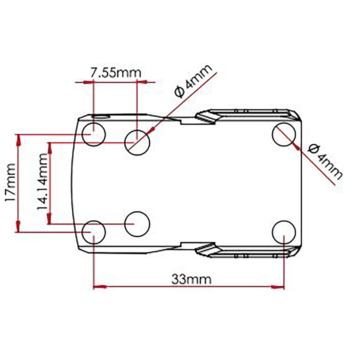 CRIMSON TRACE CORPORATION CT RAD MICRO Rapid Aiming Dot 5 MOA Green Dot ...