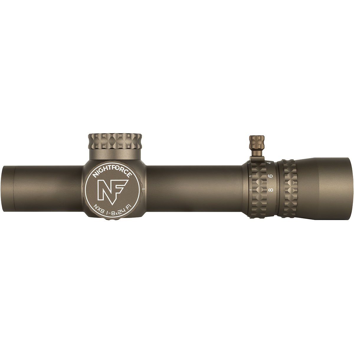 NIGHTFORCE NX8 1-8X24MM F1 FFP ILLUMINATED RIFLE SCOPE