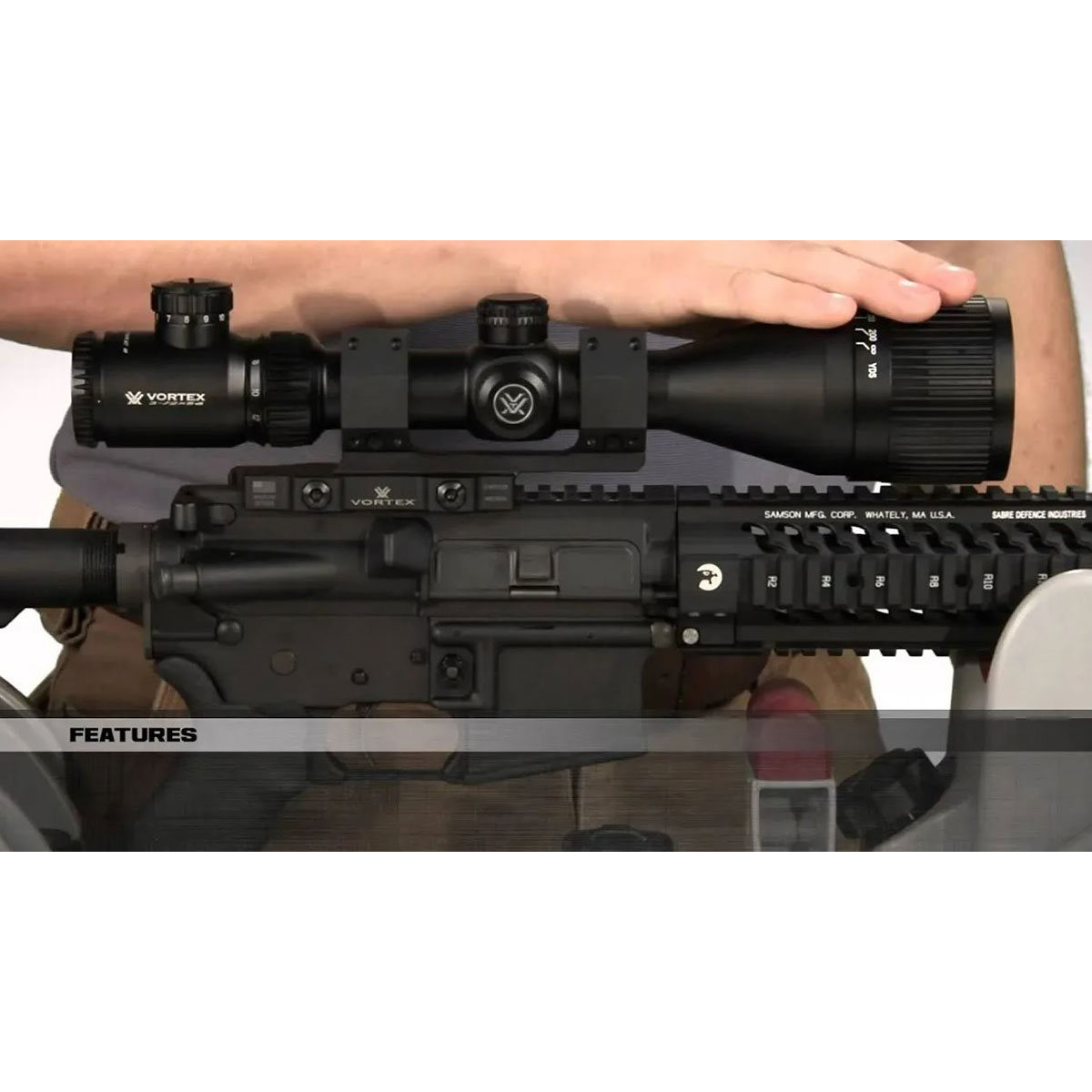 VORTEX OPTICS CROSSFIRE II 3-12X56 AO SFP ILLUMINATED RIFLE SCOPE