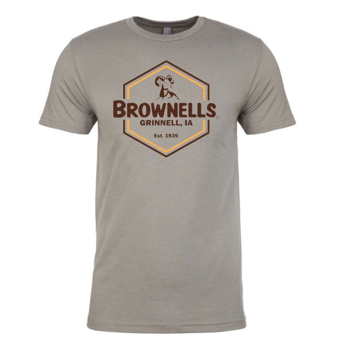BROWNELLS Mens Tshirt Dark Heather Gray w/ Brownells Logo 2XL SKU ...