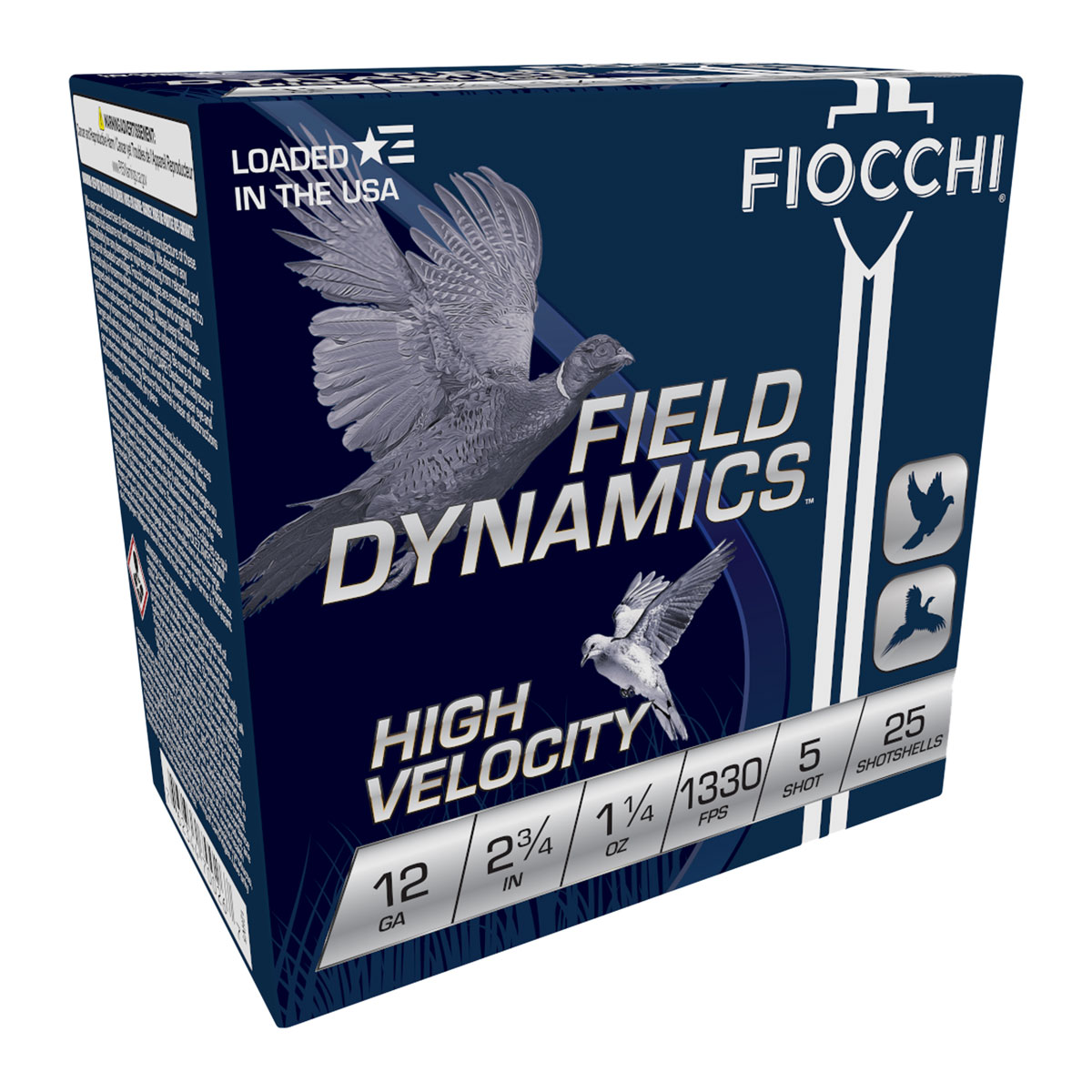 FIOCCHI AMMUNITION UPLAND GAME HIGH VELOCITY 12 GAUGE 2-34" SHOTGUN AMMO