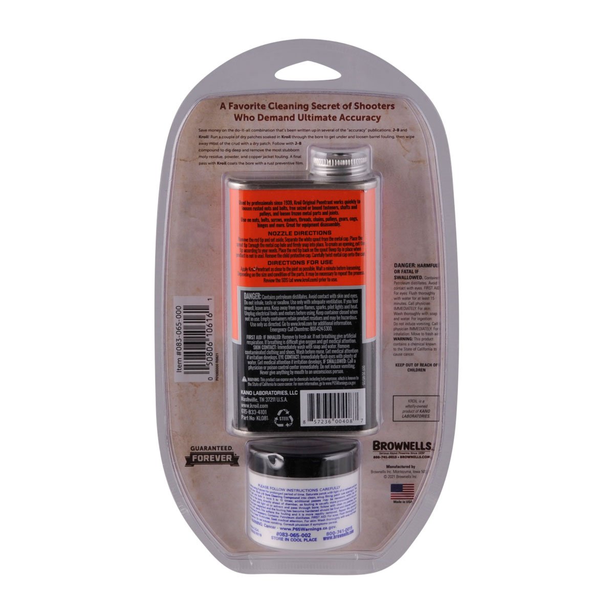 BROWNELLS J-B® BORE COMPOUND & KROIL