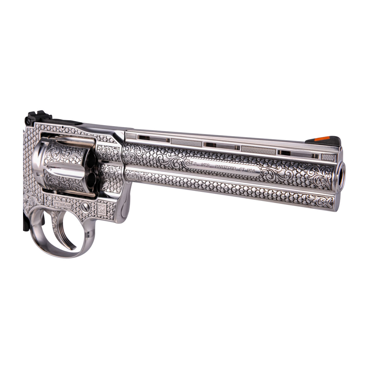 COLT SPECIAL EDITION ENGRAVED PYTHON 357 MAGNUM/38SPECIAL REVOLVER