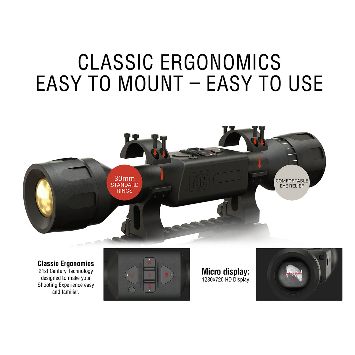 ATN THOR LTV 4-12X THERMAL RIFLE SCOPE
