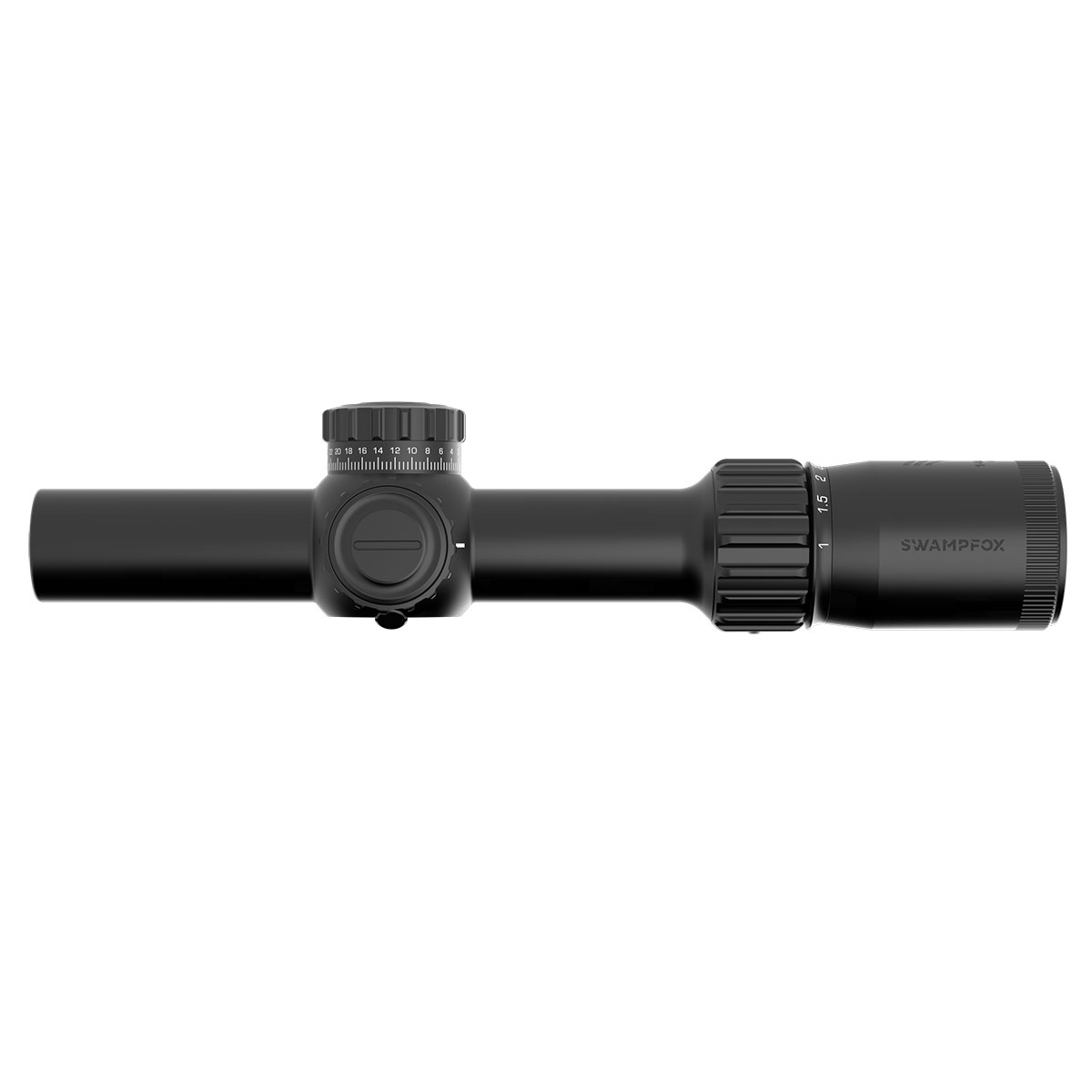 SWAMPFOX OPTICS TOMAHAWK II LPVO 1-4X24MM SFP ILLUMINATED RIFLE SCOPE