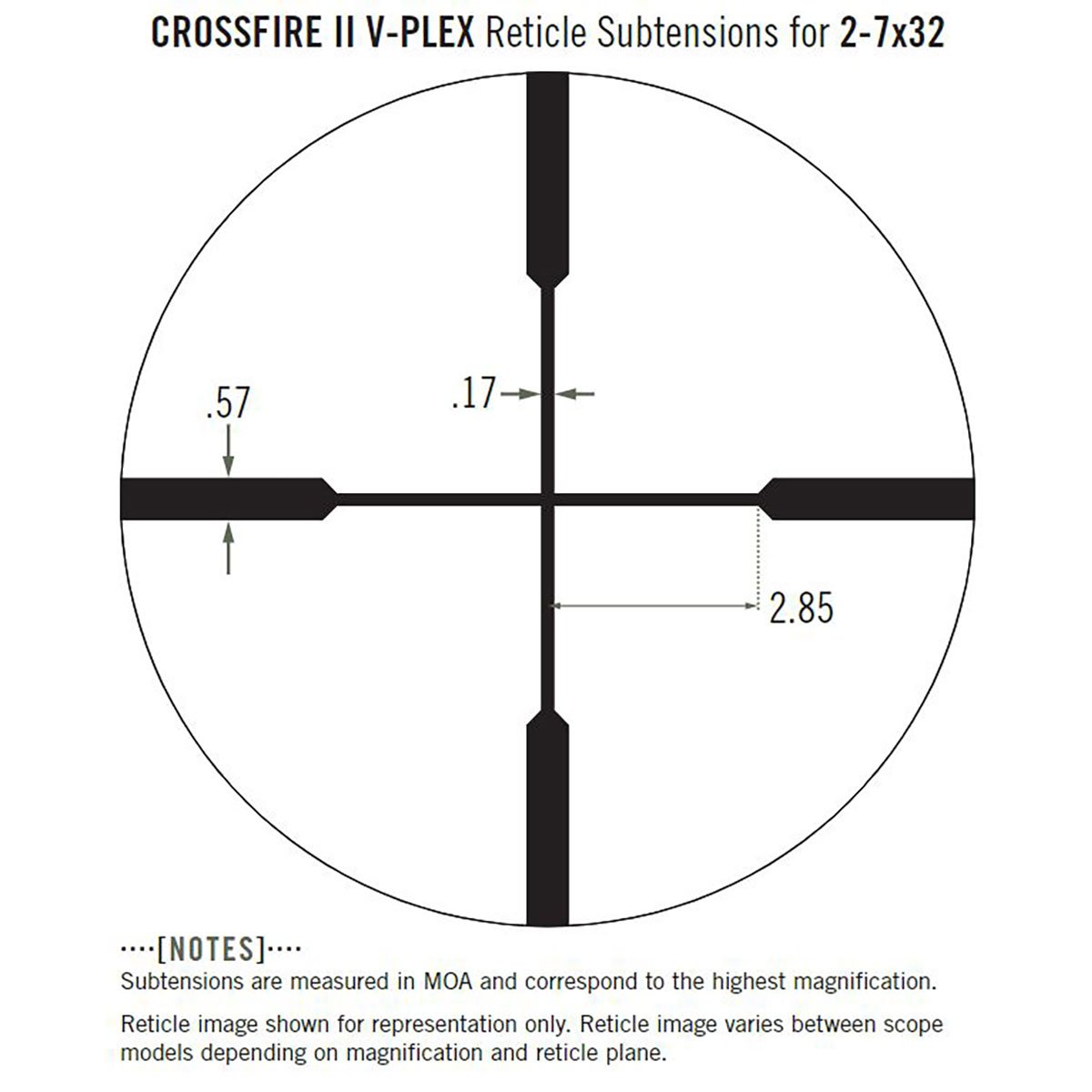 VORTEX OPTICS CROSSFIRE II 2-7X32MM RIMFIRE SFP RIFLE SCOPE | Brownells