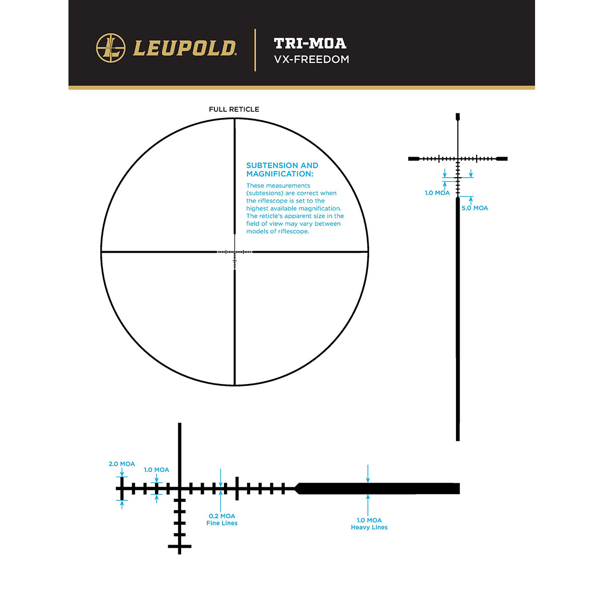 LEUPOLD VX-Freedom 4-12x40mm SFP CDS Tri-MOA Reticle Black SKU: 526000782