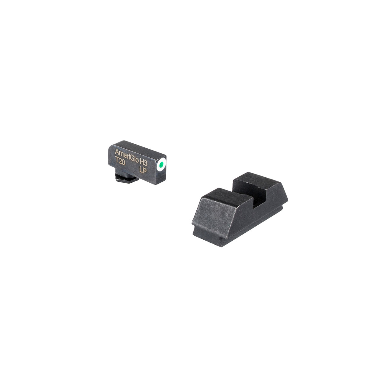 AMERIGLO 1L TALL OPTIC COMPATIBLE TRITIUM NIGHT SIGHT SET FOR GLOCK®