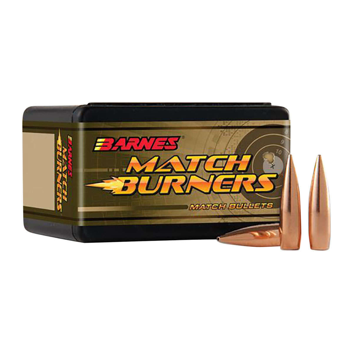 BARNES BULLETS MATCH BURNER 6MM (0.243') HOLLOW POINT BOAT TAIL RIFLE ...