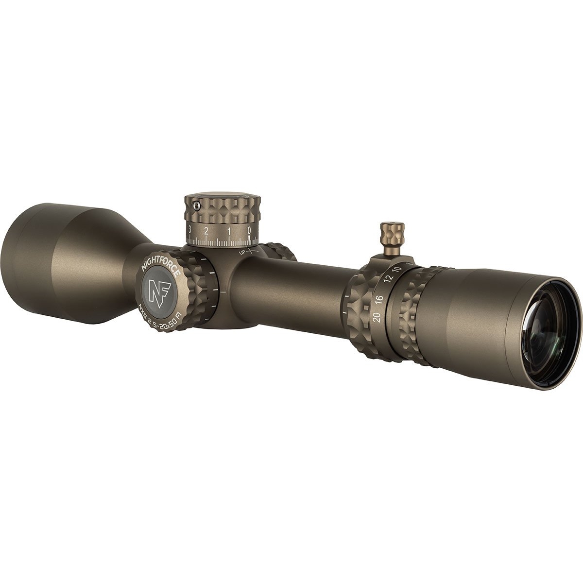 NIGHTFORCE NX8 2.5-20X50MM F1 FFP ILLUMINATED RIFLE SCOPE