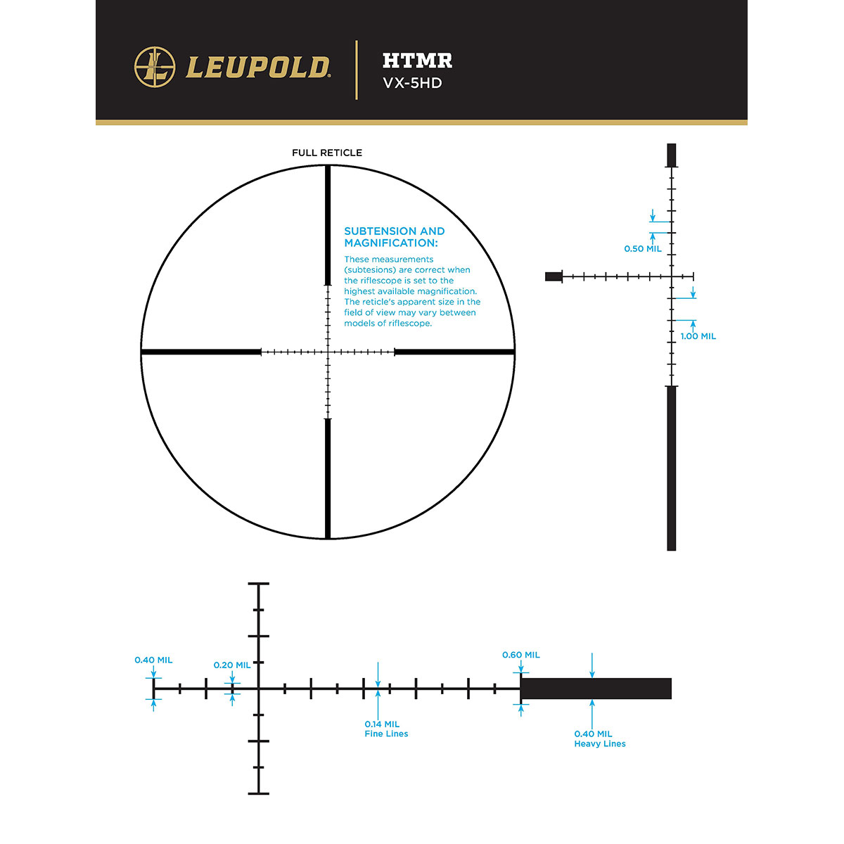 LEUPOLD VX-5HD 3-15X44MM SFP RIFLE SCOPES