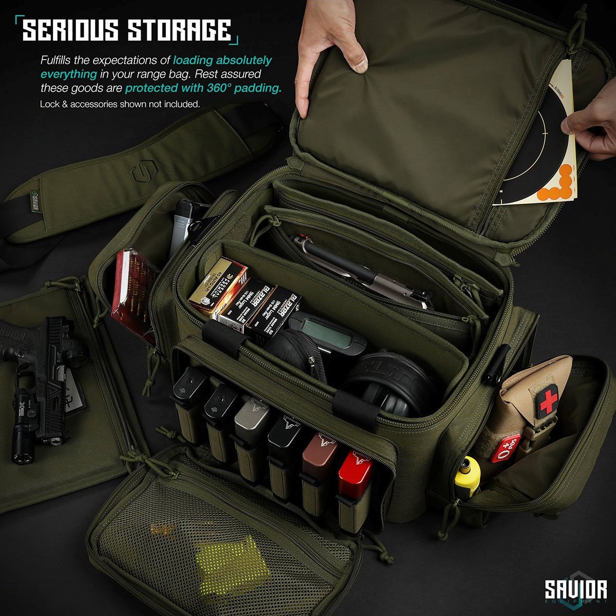 SAVIOR EQUIPMENT SPECIALIST RANGE BAGS FOR HANDGUNS