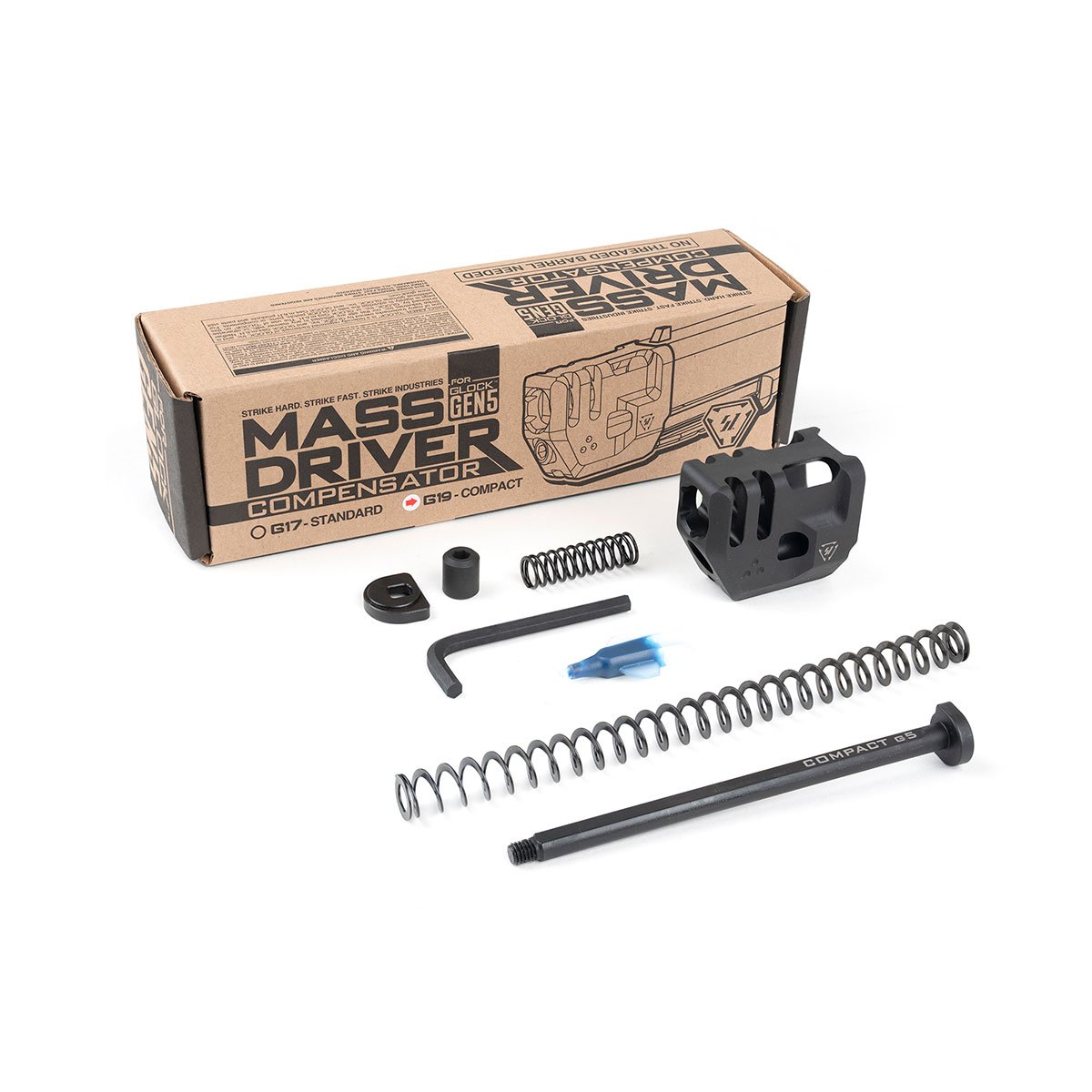 STRIKE INDUSTRIES G5 Mass Driver Comp - Compact (Glock 19)