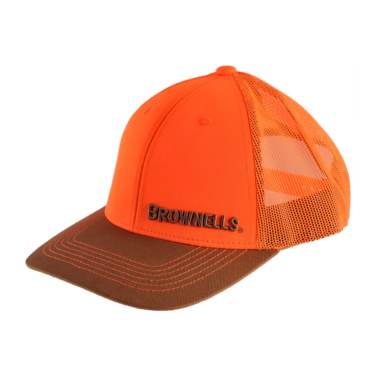 BROWNELLS HUNTER ORANGE CAP WITH BROWNELLS LOGO